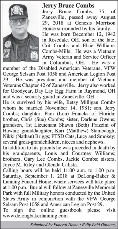 JERRY BRUCE COMBS - Marysville Journal Tribune