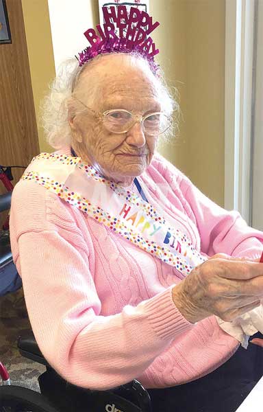 “First Lady of Edgewater” turns 105 - Marysville Journal Tribune