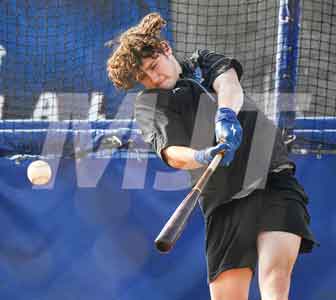 Local baseball players competing during wood bat tournament ...