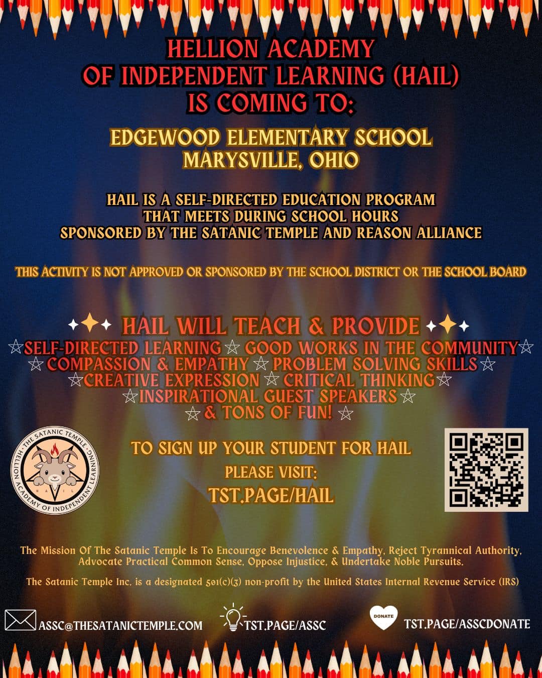 Satanic group appears - Marysville Journal Tribune